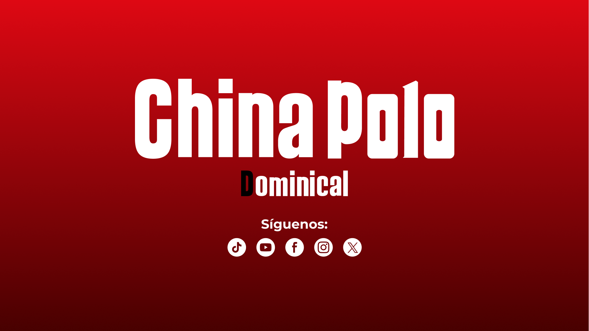 Portada - China Polo Dominical