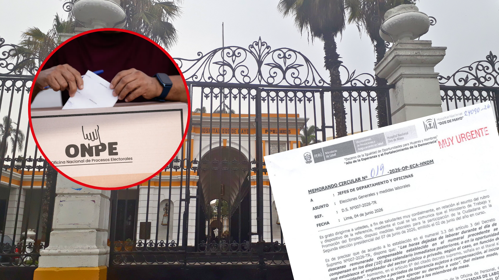 Hospital "Dos de Mayo" Obliga a su Personal a Reponer Horas de Votación ...